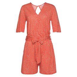 Lascana Kurzoverall Damen Gr&ouml;&szlig;e M orange