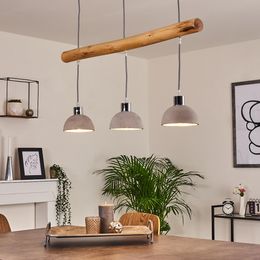 hofstein Ambri Pendelleuchte Nickel-Matt, 3-flammig
