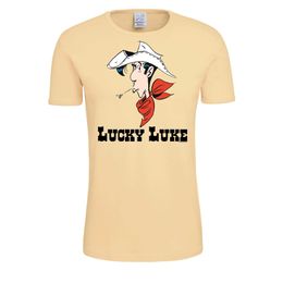 logoshirt T-Shirt 'Lucky Luke' Herren Gr&ouml;&szlig;e S beige