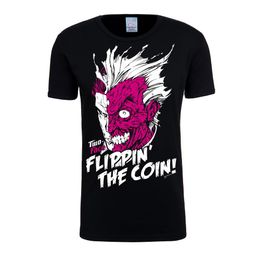 logoshirt T-Shirt 'Two-Face &ndash; Flippin' The Coin' Damen Gr&ouml;&szlig;e XL schwarz