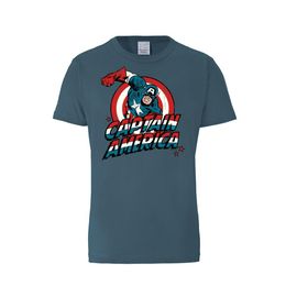 logoshirt Shirt 'Captain America' male Blue size XXL