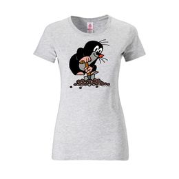 logoshirt Shirt 'Der kleine Maulwurf' female Grey size L