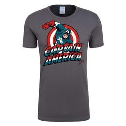 logoshirt Shirt 'Captain America' female Grey size L