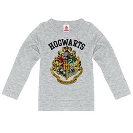 logoshirt Longsleeve 'Hogwarts' Jungen Gr&ouml;&szlig;e 152 grau