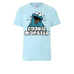 logoshirt Shirt 'Kr&uuml;melmonster' female Blue size XXL
