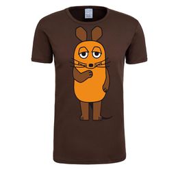 logoshirt T-Shirt 'Die Sendung mit der Maus' Herren Gr&ouml;&szlig;e XL braun