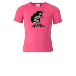 logoshirt T-Shirt 'Der kleine Maulwurf' Jungen Gr&ouml;&szlig;e 80 pink