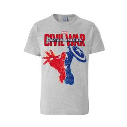 logoshirt Shirt 'Captain America' male Grey size XXXL