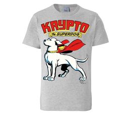 logoshirt Shirt 'Superdog &ndash; Krypto' female Grey size XXL