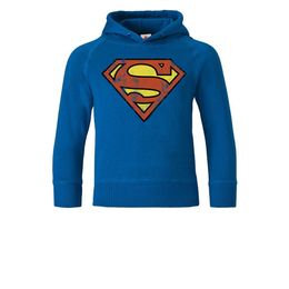 logoshirt Kapuzen-Sweatshirt "Superman" Jungen Gr&ouml;&szlig;e 122/134 blau / gelb / rot