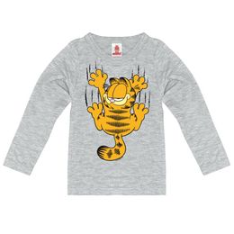 logoshirt Longsleeve 'Garfield' Jungen Gr&ouml;&szlig;e 92 grau