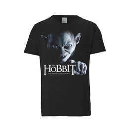 logoshirt T-Shirt 'The Hobbit - Gollum' Herren Gr&ouml;&szlig;e XS schwarz / wei&szlig;