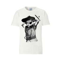 logoshirt T-Shirt 'Pirate' Herren Gr&ouml;&szlig;e XS offwhite