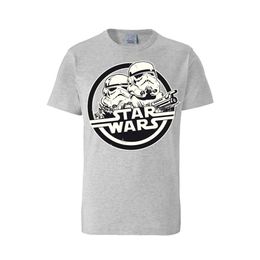 logoshirt T-Shirt "Stormtrooper" Herren Gr&ouml;&szlig;e 4XL grau / schwarz / wei&szlig;