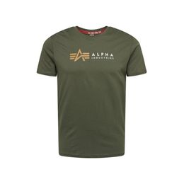 Alpha Industries T-Shirt Herren Größe XS goldgelb / oliv / weiß
