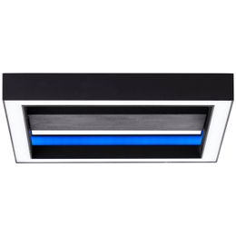 BRILLIANT LEUCHTEN Brilliant Icarus Deckenleuchte LED Schwarz, 1-flammig, Fernbedienung, Farbwechsler