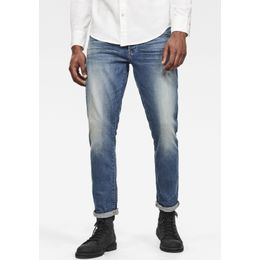 Regular-fit-Jeans G-Star Raw "3301 Straight Tapered" Gr. 36, Länge 32, blau (modern vintage blue) Herren Jeans Regular Fit