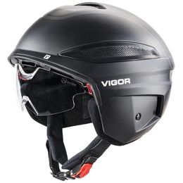 Fahrradhelm Cratoni "VIGOR" Helme Gr. 60/61 Kopfumfang: 60 cm - 61 cm, schwarz (black matt) Fahrradhelme für Erwachsene