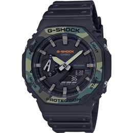 Chronograph Casio G-SHOCK "GA-2100SU-1AER" Armbanduhren schwarz Herren Quarzuhren