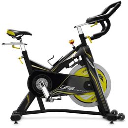 Speedbike Horizon Fitness "GR6" Fahrradtrainer Gr. ohne Unterlegmatte, schwarz (schwarz, gelb) Racer-Bikes