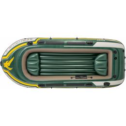 Schlauchboot Intex "Seahawk 4" Kleinboote grün (grün, gelb) Wasserspielzeug