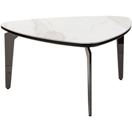 Couchtisch Fink "KELON" Tische Gr. B/H: 62 cm x 62 cm, grau (weiß, grau, weiß,grau) Couchtisch Runde Couchtische rund oval Tisch