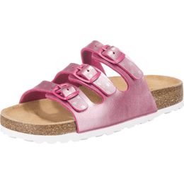 Lico Pantolette 'BIOLINE STAR' M&auml;dchen Gr&ouml;&szlig;e 32 pink / silber