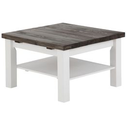 Couchtisch Home Affaire "Antique" Tische Gr. B/H/T: 77 cm x 45 cm x 77 cm, grau (weiß, grau, weiß, grau) Couchtisch Eckige Couchtische Holz-Couchtische Tisch