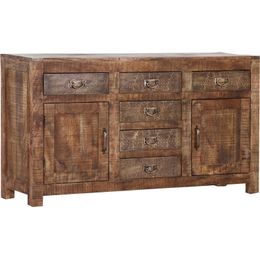 Sideboard GUTMANN FACTORY "Oriental" Sideboards Gr. B/H/T: 140 cm x 80 cm x 42 cm, 6, braun Sideboards