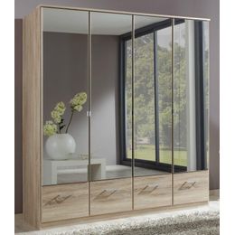 Kleiderschrank wimex "Imago" Schränke Gr. B/H/T: 180 cm x 199 cm x 58 cm, mit Schubkästen, 4 St., braun (struktureichefarben hell) Kleiderschränke