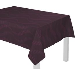 Tischdecke WIRTH "LUPARA" Tischdecken Gr. B/L: 120 cm x 120 cm, eckig, lila Tischdecken