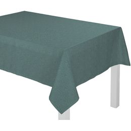 Tischdecke WIRTH "TORBOLE" Tischdecken Gr. B/L: 130 cm x 220 cm, eckig, blau (petrol) Tischdecken