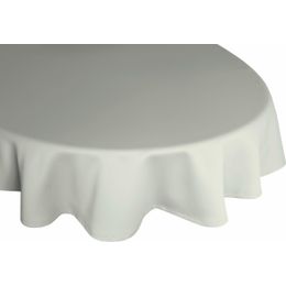 Tischdecke WIRTH "Peschiera" Tischdecken Gr. B/L: 130 cm x 190 cm, oval, grau (taupe) Tischdecken
