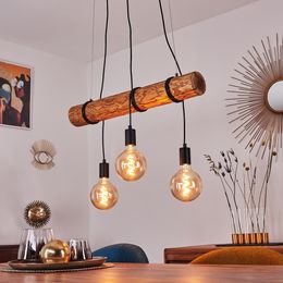 hofstein Canedo Pendelleuchte Braun, 3-flammig