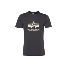 Alpha Industries T-Shirt Herren Gr&ouml;&szlig;e XXS graphit / wei&szlig;