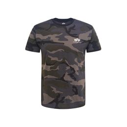 Alpha Industries T-Shirt Herren Gr&ouml;&szlig;e L dunkelgrau / khaki / schwarz / wei&szlig;