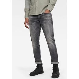 Regular-fit-Jeans G-Star Raw "3301 Straight Tapered" Gr. 31, Länge 30, grau (grey, used) Herren Jeans Regular Fit