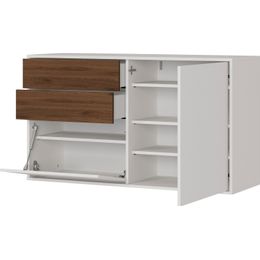 Schuhschrank Germania "GW-MADEO" Schränke Gr. B/H/T: 118cm x 68cm x 41cm,, braun (kaschmir, nussbaum)