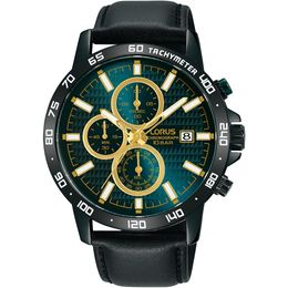 Chronograph Lorus "Lorus Sport, RM319GX9" Armbanduhren schwarz Herren Quarzuhren