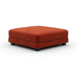 Hocker Machalke "atoll" Gr. B/H/T: 105 cm x 39 cm x 105 cm, Chenille ELOY, rot (rot eloy) Polsterhocker Hocker