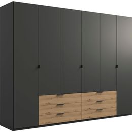 Drehtürenschrank wimex "Borneo" Schränke Gr. B/H/T: 270 cm x 208 cm x 58 cm, 6 St., braun (graphit, artisan eiche nachbildung) Drehtürenschränke