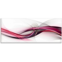 Glasbild Artland "Ideen" Bilder Gr. B/H: 125 cm x 50 cm, Muster, 1 St., rot Glasbilder