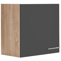 Hängeschrank Optifit "Kalmar" Schränke Gr. B/H/T: 60 cm x 58 cm x 35 cm, 1 St., grau (anthrazit) Hängeschränke