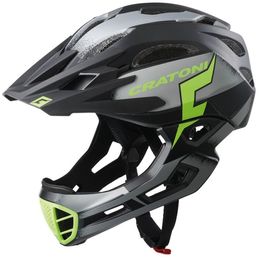 Cratoni Bike Cross Helm "MTB-Fahrradhelm C-MANIAC PRO", 52/55 Kopfumfang: 52cm - 55cm, schwarz, Helme