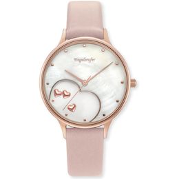 Quarzuhr Engelsrufer "ERWA-HEART-NRO1-MR" Armbanduhren rosa Damen