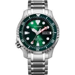 Taucheruhr Citizen "Promaster Automatik Titan Diver, NY0100-50XE" Armbanduhren silberfarben Taucheruhren