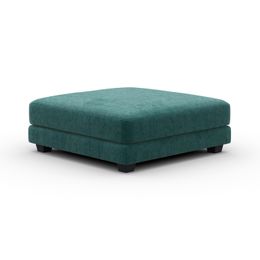 Hocker Machalke "atoll" Gr. B/H/T: 105 cm x 39 cm x 105 cm, Chenille ELOY, blau (petrol eloy) Polsterhocker Hocker