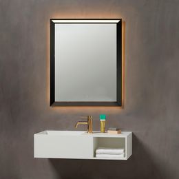 LED-Lichtspiegel Loevschall "Verona" Spiegel Gr. B/T: 60 cm x 6,1 cm, silberfarben Kosmetikspiegel