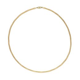 Collier Vivance "elegant aura" Halsketten Gr. Gelbgold 375, gelb (gelbgold 375) Damen