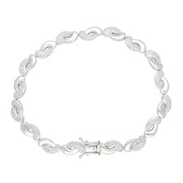 Silberarmband Vivance "classic design" Armbänder Gr. Silber 925 (Sterlingsilber), silberfarben (silber 925) Damen Armbänder Silber